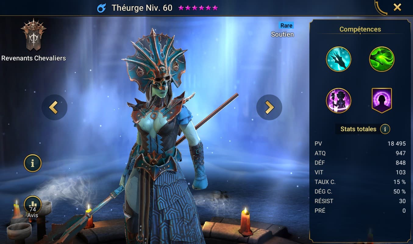 Guide sur Théurge artefact et maîtrise - Alucare