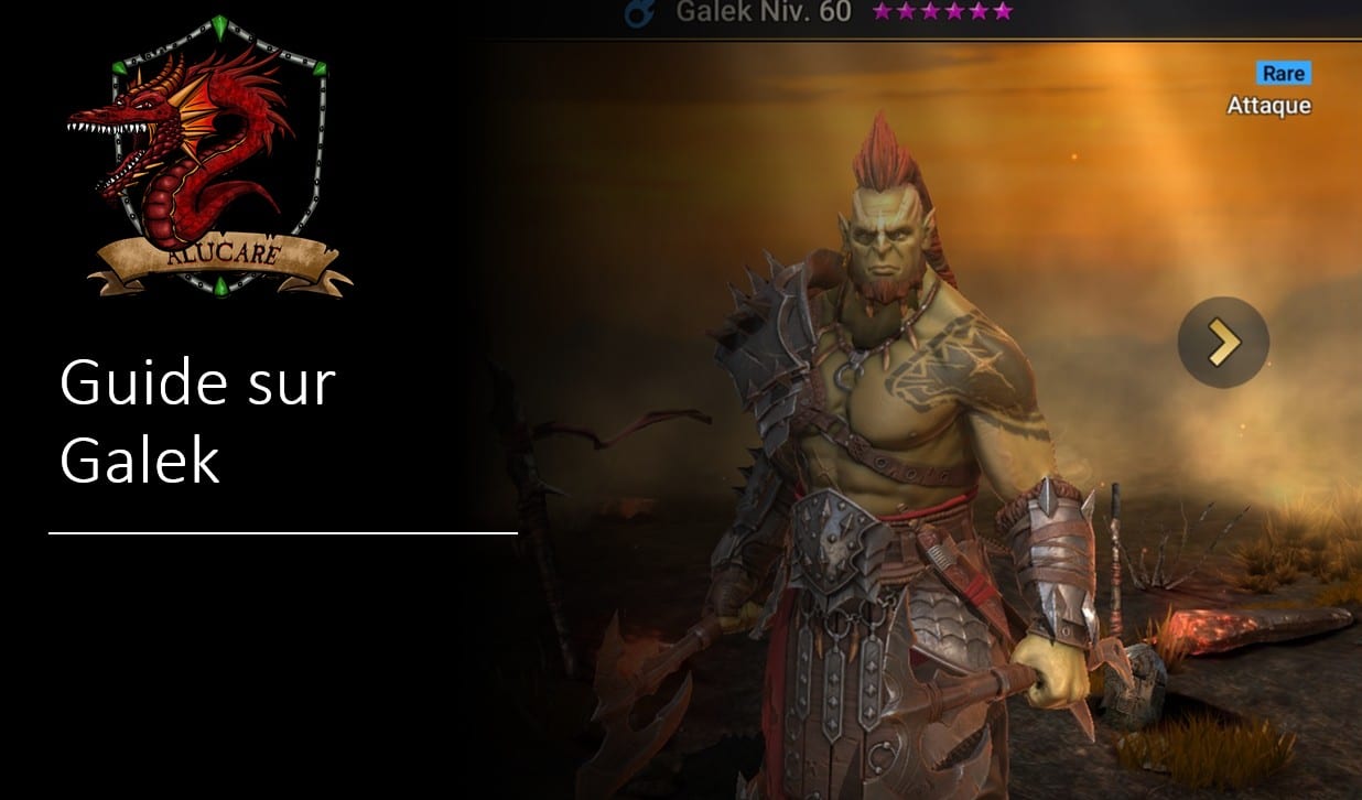 Guide sur Galek artefact et maîtrise - Alucare