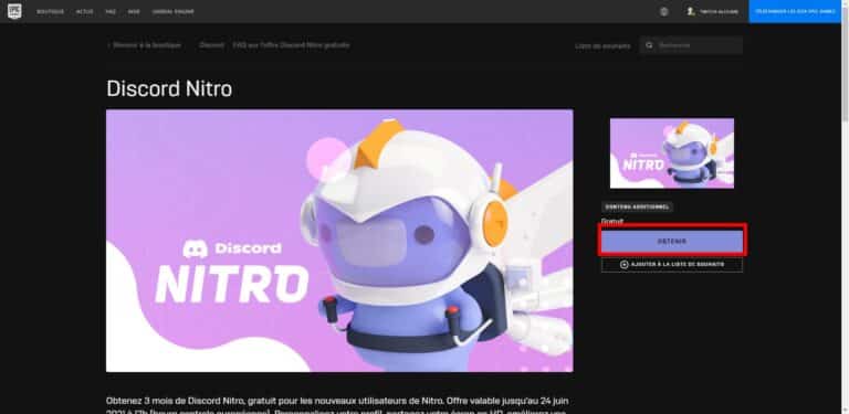 How to get free nitro discord with Epic Game Store?