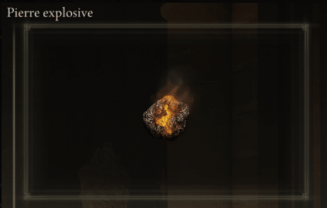 The Explosive Stone in Elden Ring : information - Alucare