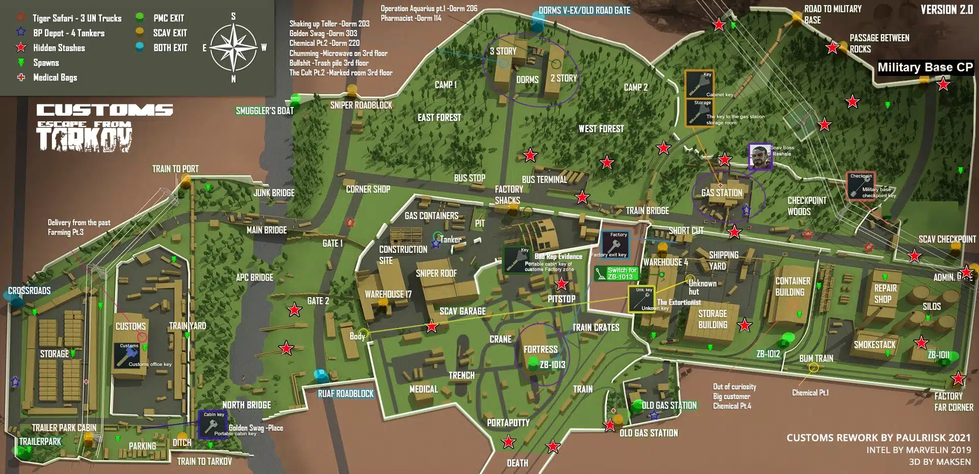 Alle Karten auf Escape From Tarkov (EFT) - 👇Alucare