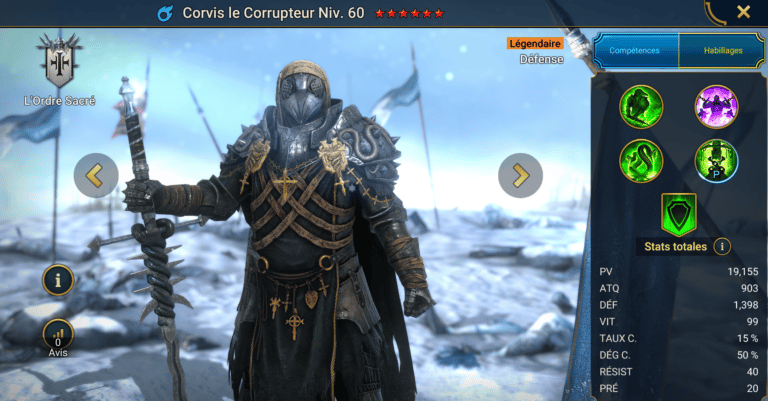 Guide on Corvis The Corruptor artifact and mastery - Alucare