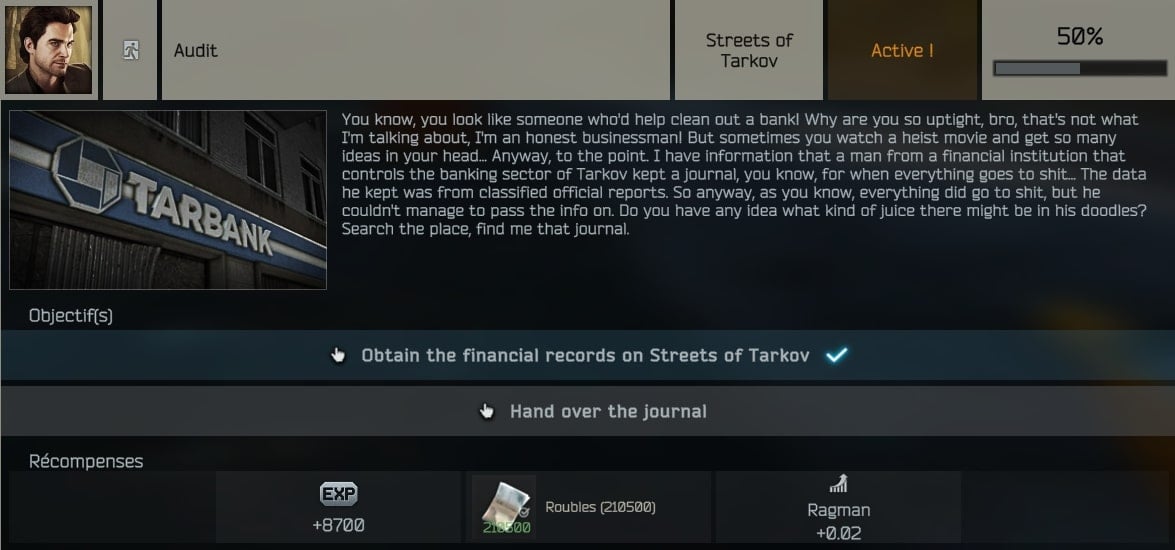 Tarkov-Quests: Audit – Alucare