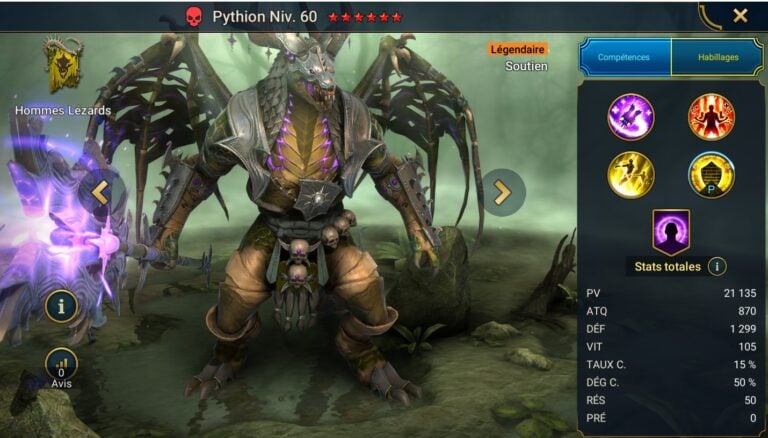 Guide on Pythion artifact and mastery - Alucare