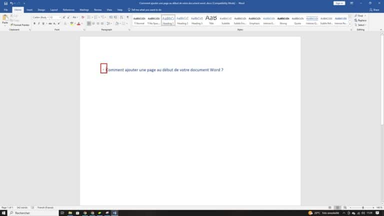 How to add a page at the beginning of your Word document? - 👇Alucare