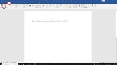 How to add a page at the beginning of your Word document? - 👇Alucare
