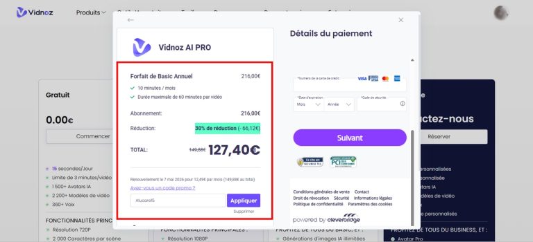 Code Promo Vidnoz AI : 15% de réduction - 👇Alucare