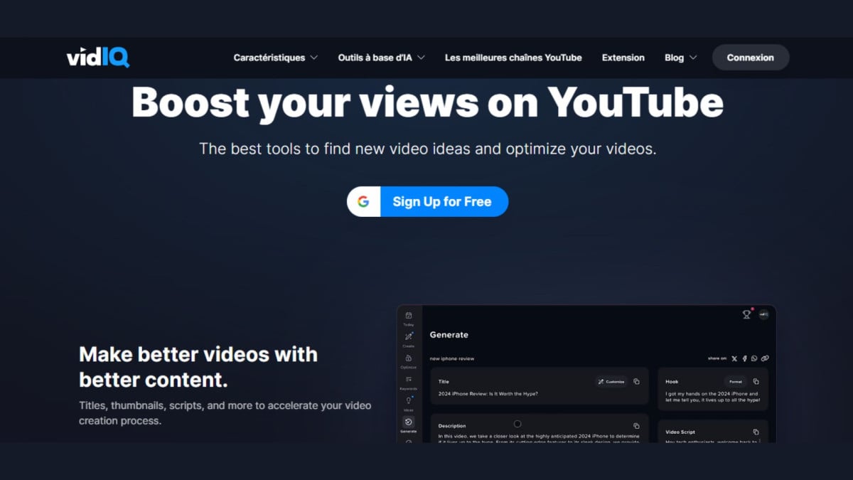 Avis VidIQ : Boostez vos vues et vos abonnés sur Youtube