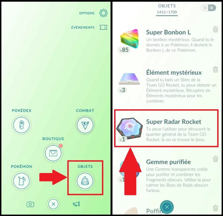 Pokémon GO : Comment avoir un Super Radar Rocket