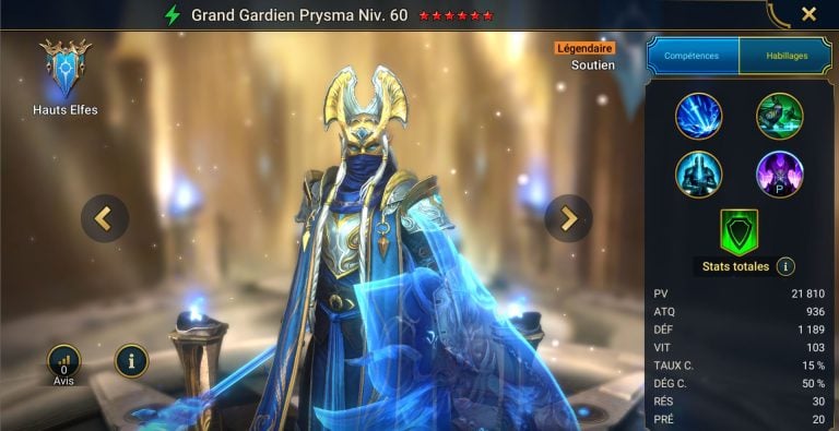 Guide to Grand Guardian Prysma artifact and mastery - Alucare