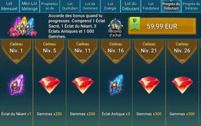 Progress pack for beginners RSL, €43 instead of €60! - 👇Alucare